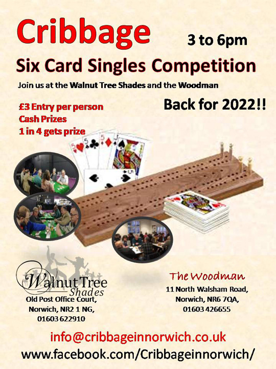 Cribbage in Norwich | Anchor | Wensum | Leagues